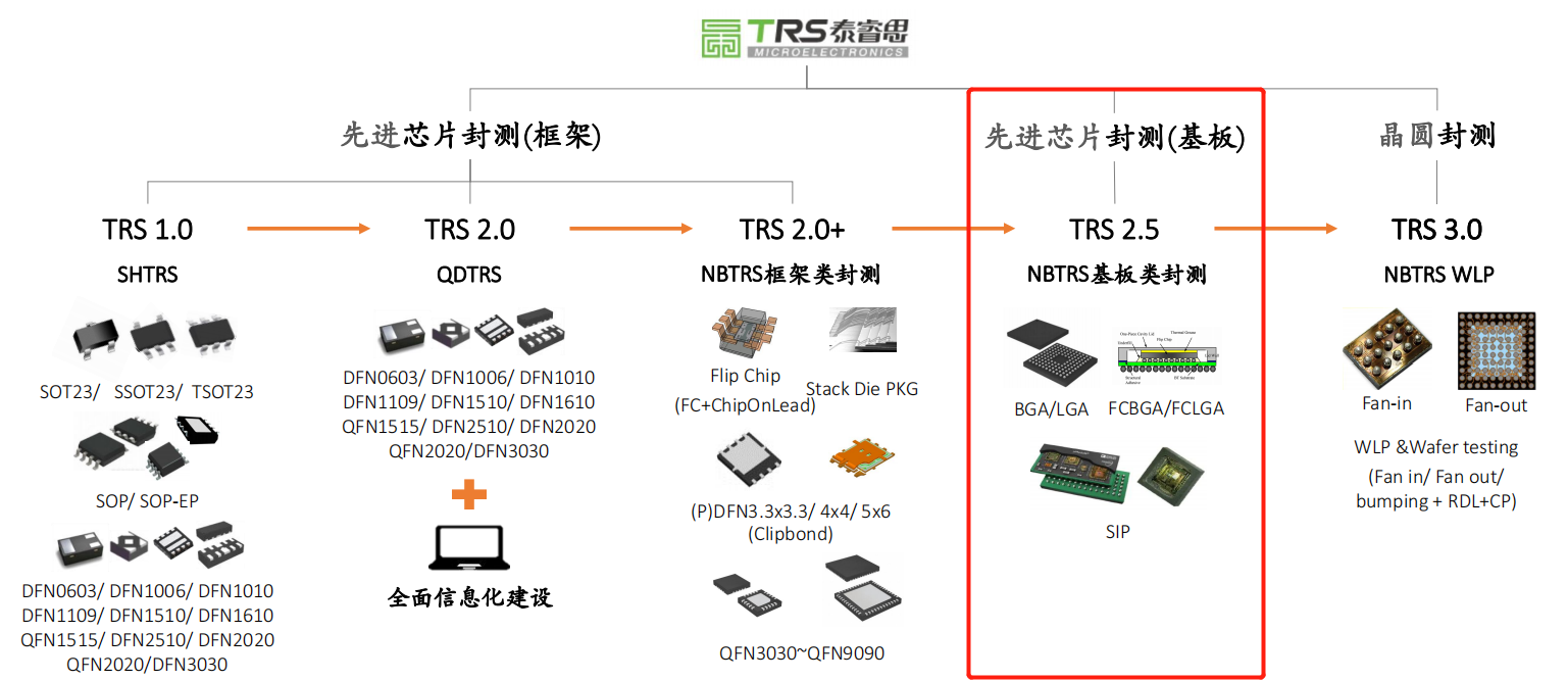 封装品种 宁波泰睿思微电子有限公司